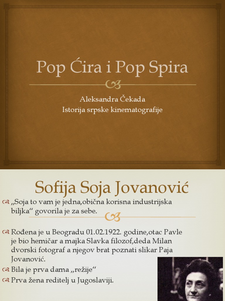 Pop Cira I Pop Spira Film | PDF