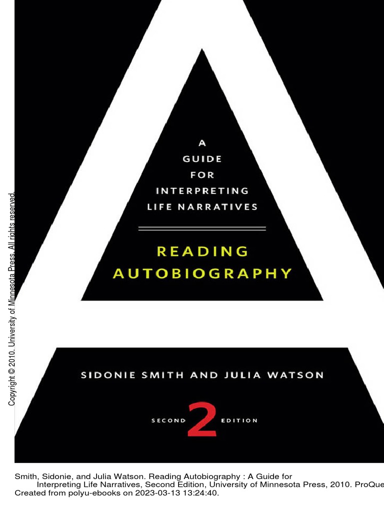 Reading Autobiography A Guide For Interpreting Lif... | PDF | Narrative ...