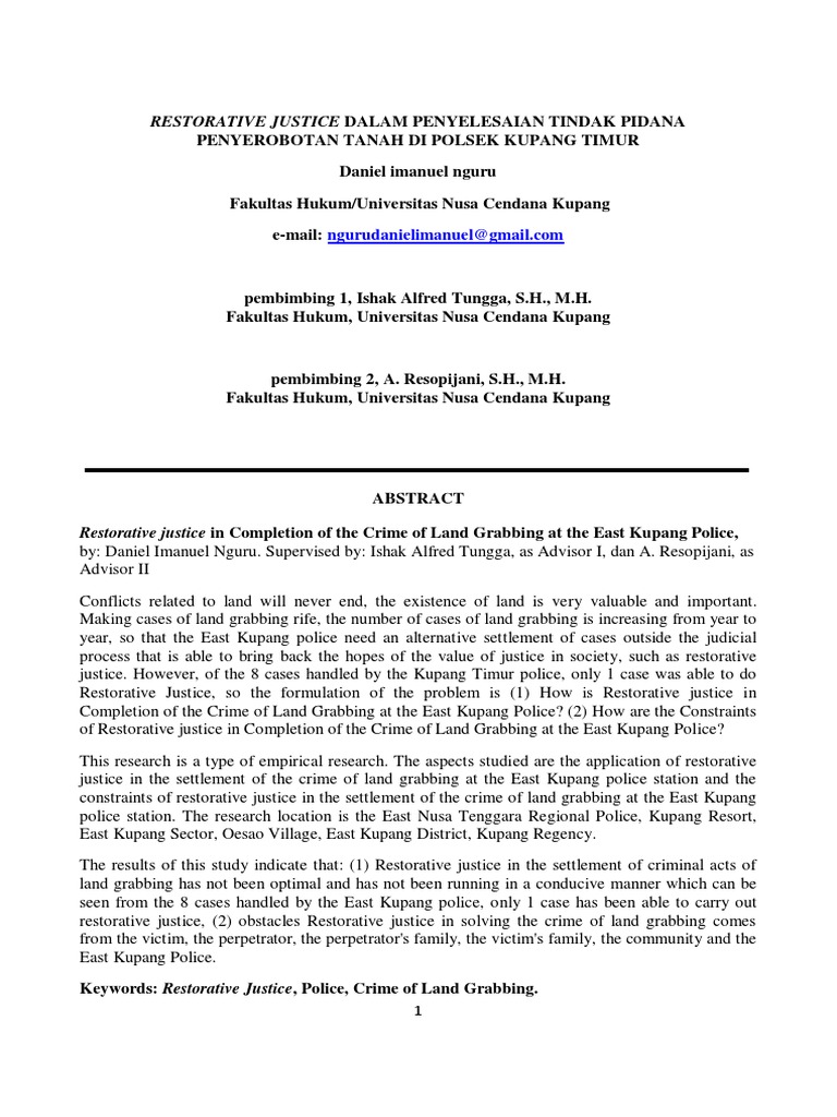 Jurnal Daniel Imanuel Nguru | PDF | Applied Ethics | Indonesia