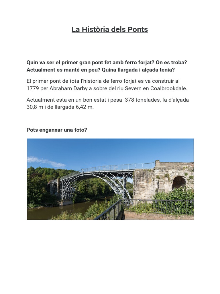 La Història Dels Ponts | PDF
