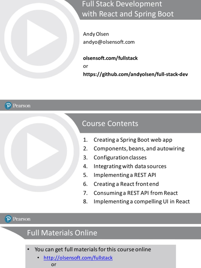 Fullstack 1052111652197347511 | PDF | Spring Framework | Representational State Transfer