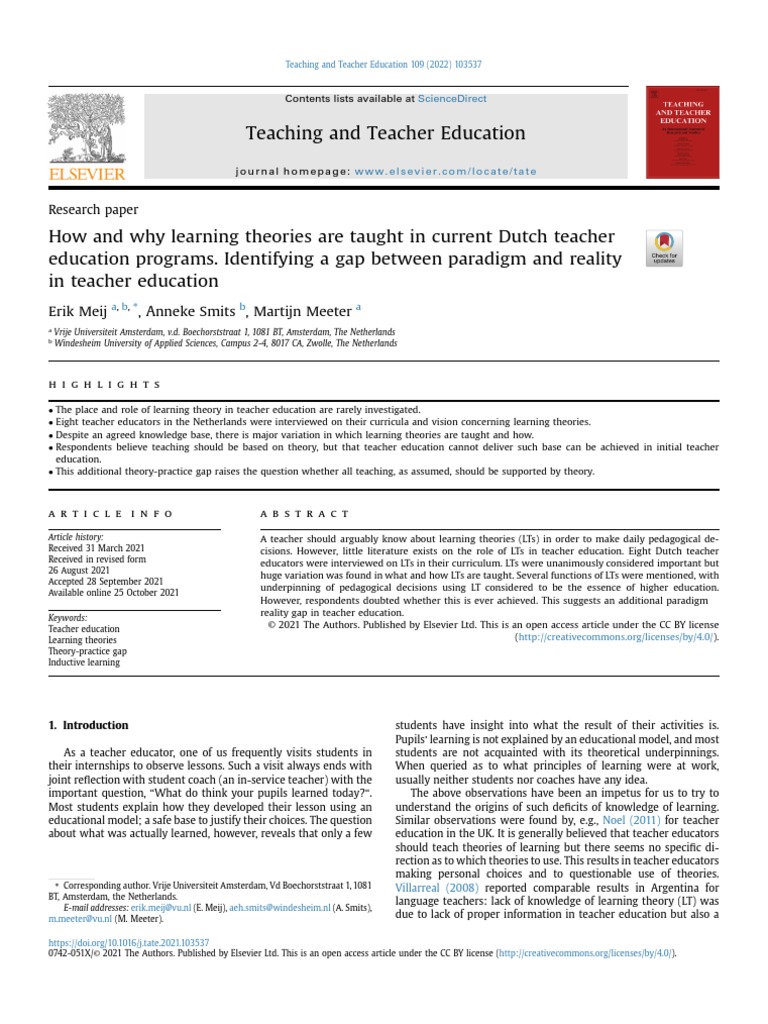 הכשרת מורים מאמר | PDF | Teacher Education | Teachers