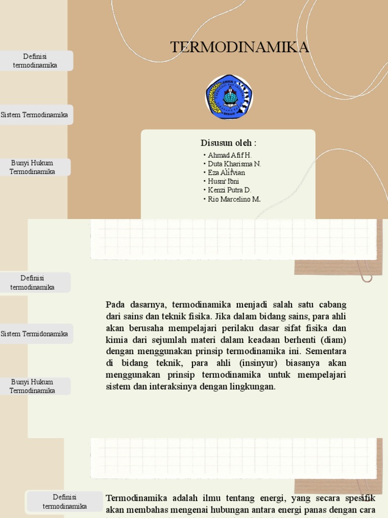 Materi Termodinamika | PDF | Teknologi & Rekayasa