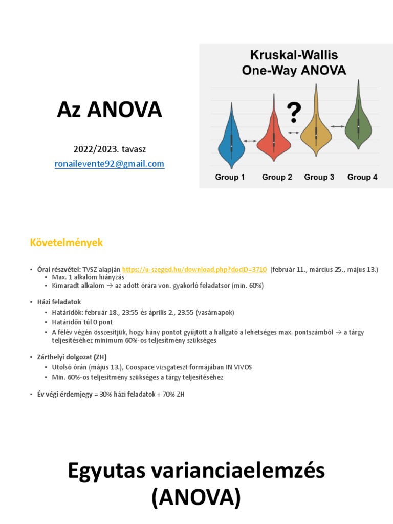 Stat II Levelezo Anovak | PDF