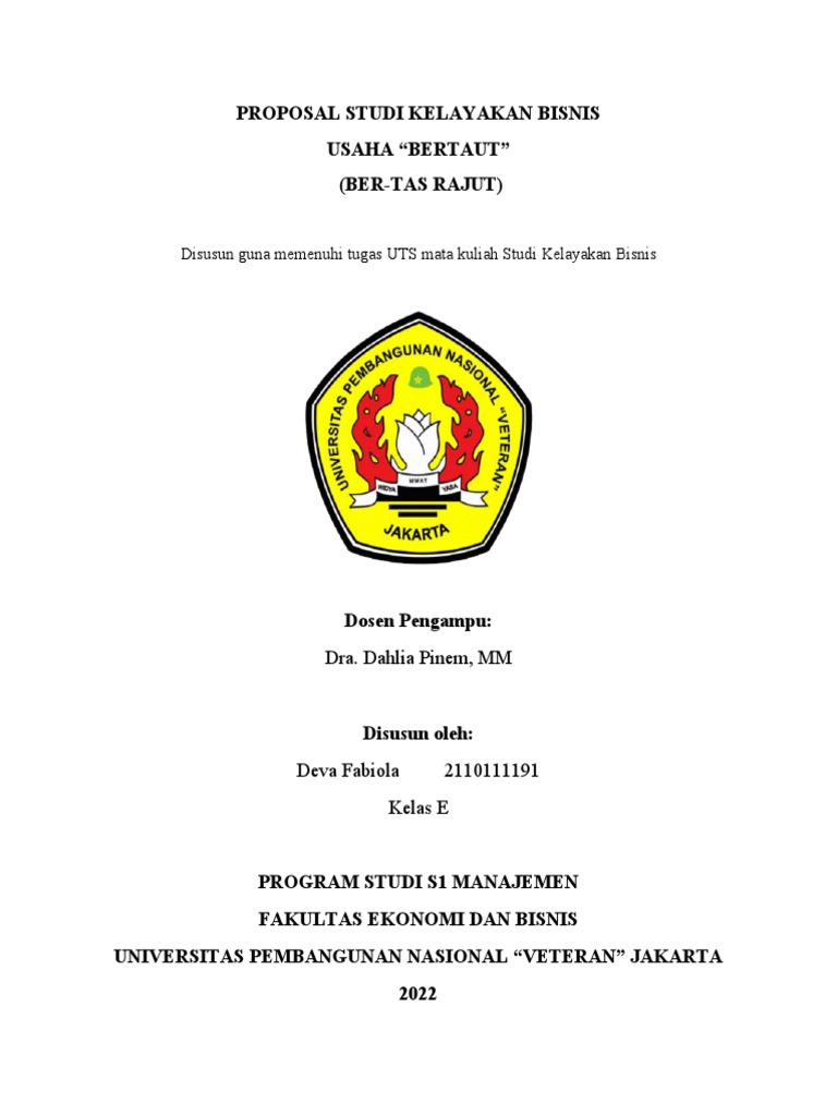 Proposal Studi Kelayakan Bisnis | PDF