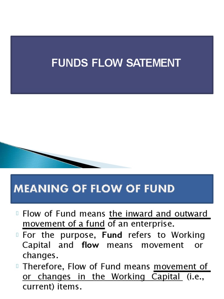 Fund Flow Statement | PDF | Cash Flow Statement | Working Capital