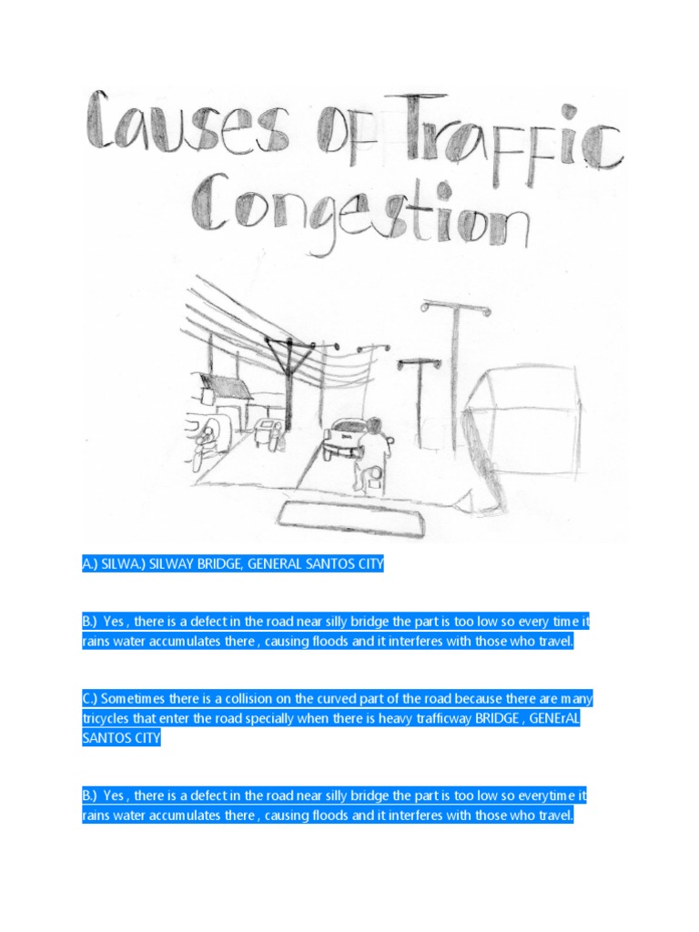 Causes of Traffic Congestion | PDF