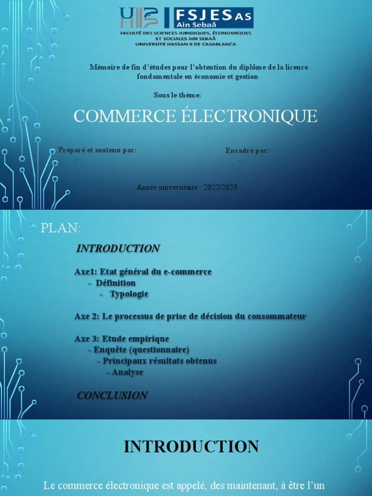 Commerce Électronique | PDF | Commerce électronique | Consommateurs
