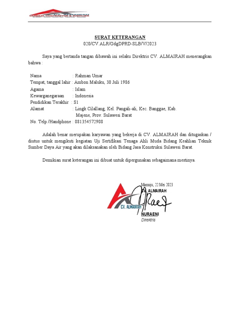 Surat Utusan | PDF