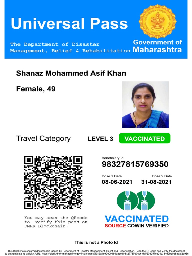 Universal Pass Shanaz Khan | PDF