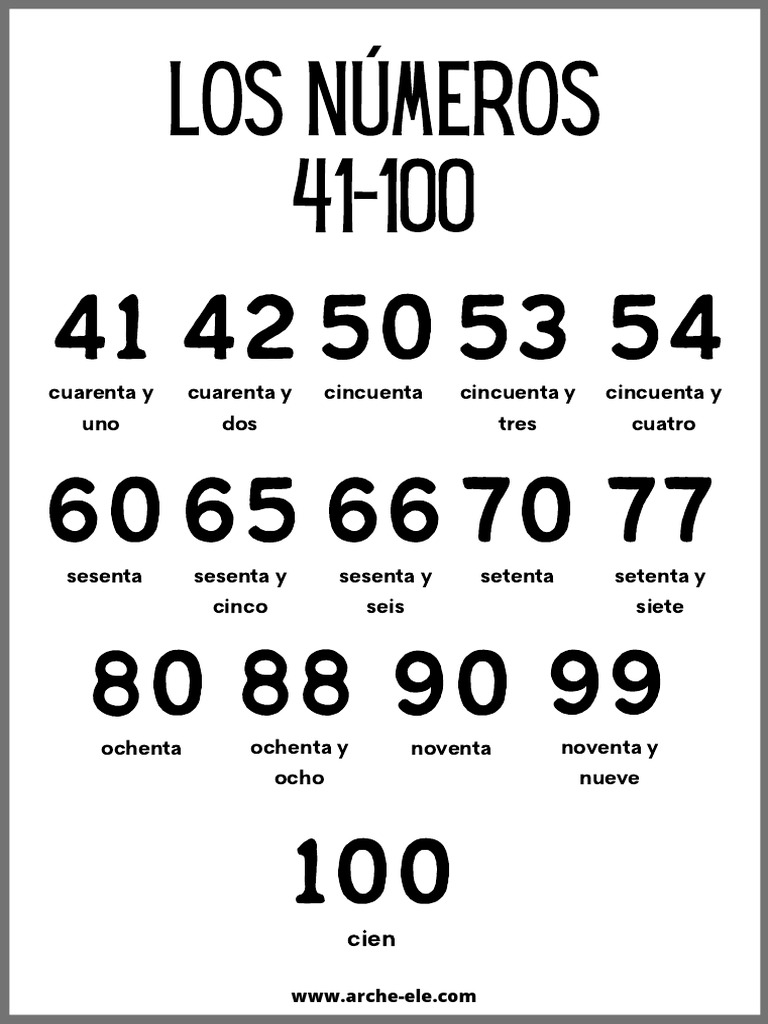 Números 41 100 | PDF