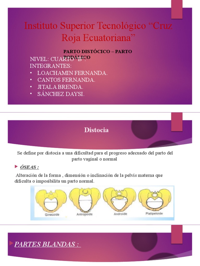 PARTO DISTOCICo Y PELVIANO | PDF | Parto | Ciencias de la Salud PARTO DISTOCICo Y PELVIANO | PDF | Parto | Ciencias de la Salud