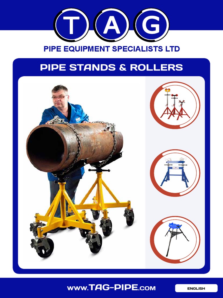 Pipe Stands & Rollers by TAG | PDF | Pipe (Fluid Conveyance) | Bearing ...