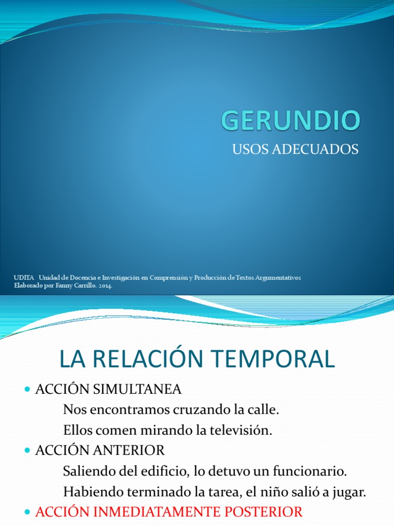 GERUNDIO | PDF | Verbo