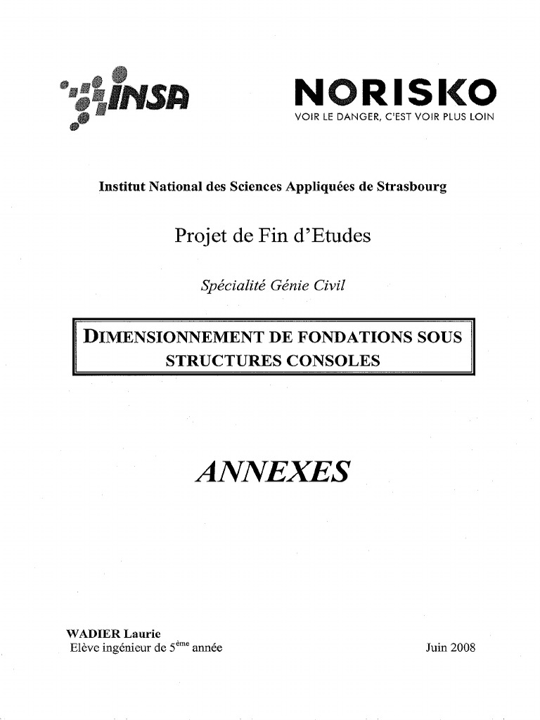 Dimensionnement de Fondation | PDF