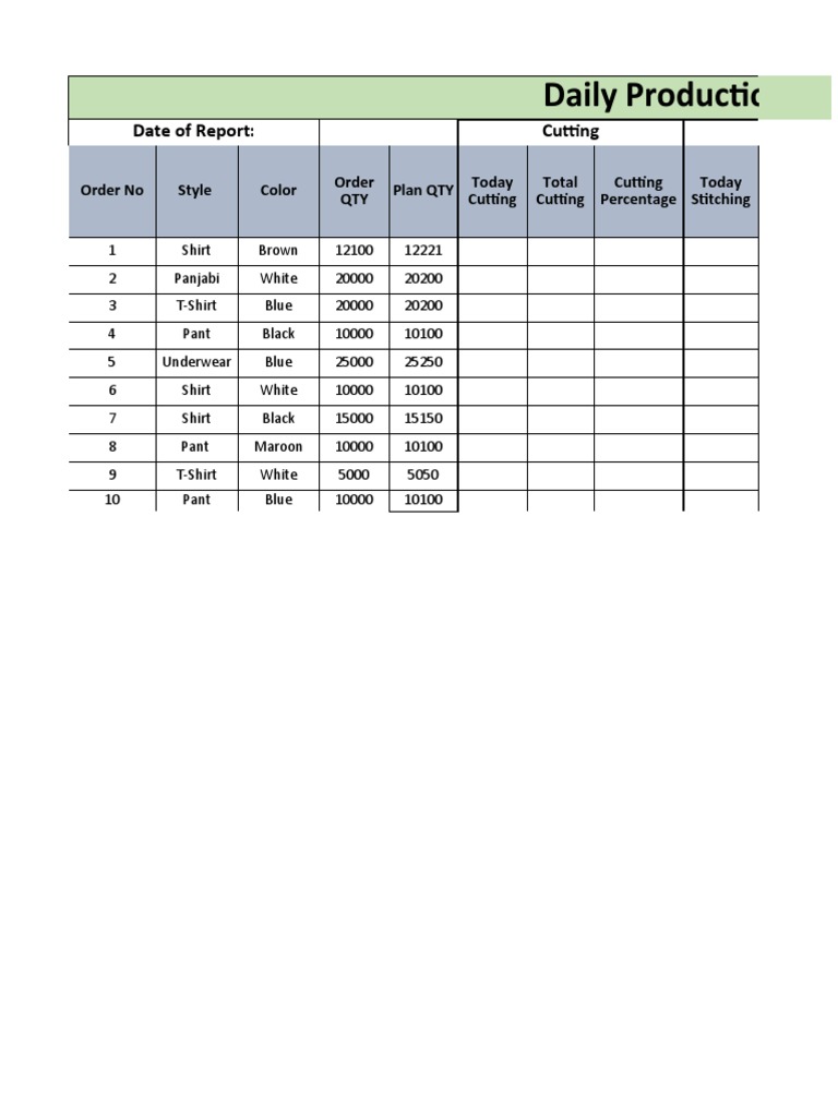 05 05 22 Production Report 1 | PDF | Microsoft Excel | Computing
