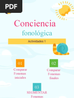 Fichas de Conciencia Fonológica Final | PDF