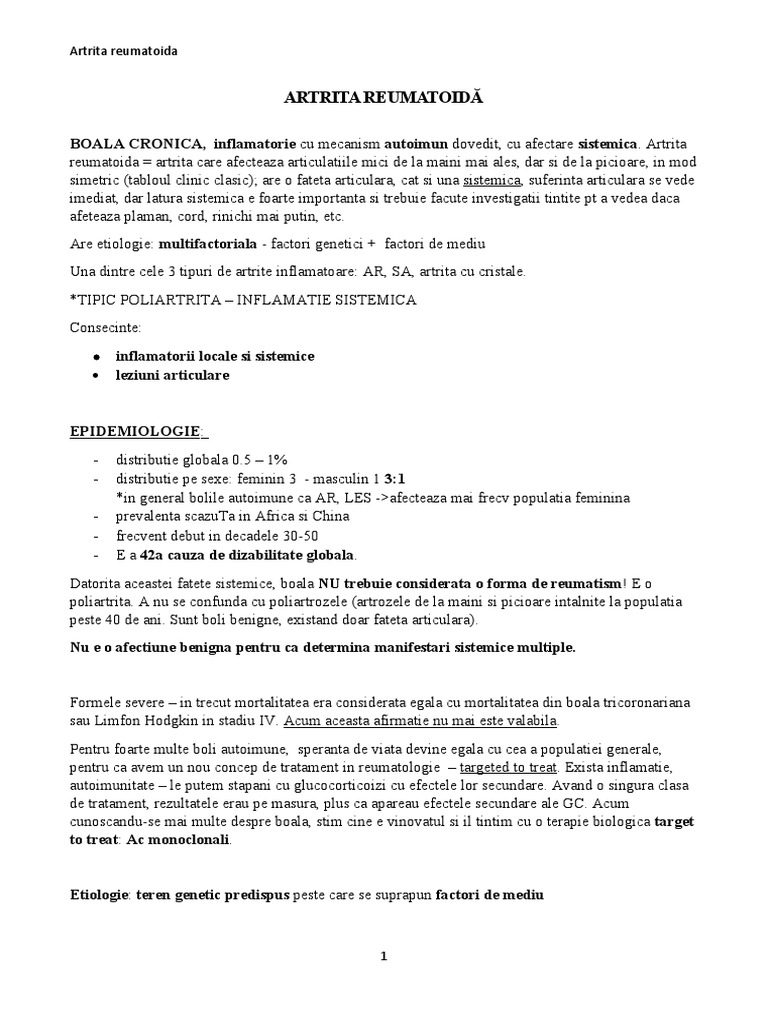 Artrita Reumatoida | PDF