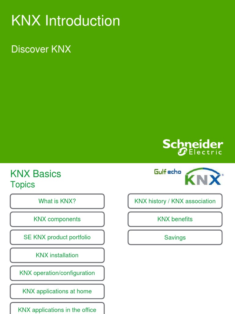 KNX Introduction | Download Free PDF | Efficient Energy Use | Network ...