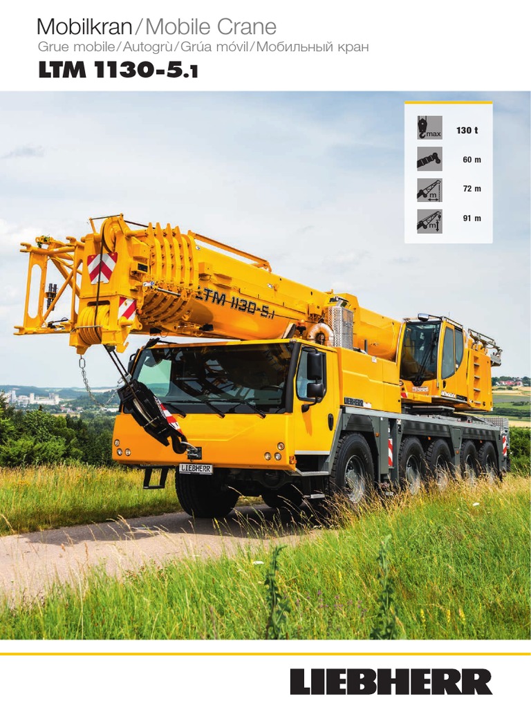 Ficha Tecnica Liebherr LTM 1130-5.1 | PDF