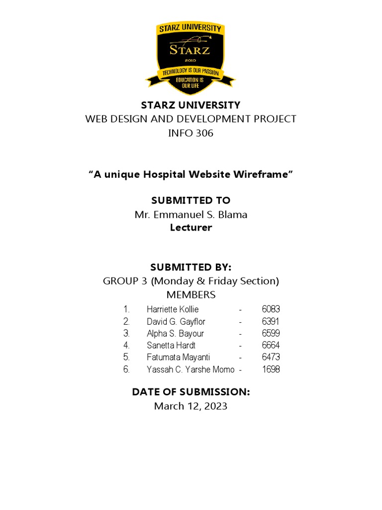 Hospital Website Wireframe | PDF | Software | Computer Mediated ...