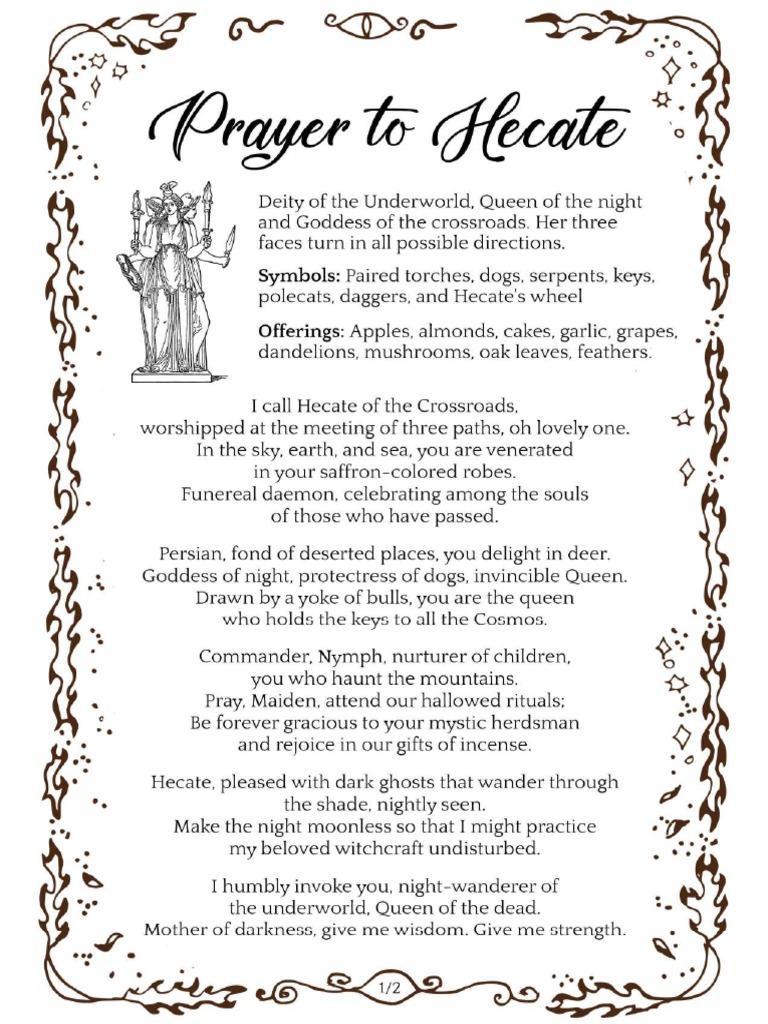 Prayer To Hecate Spells8 | PDF