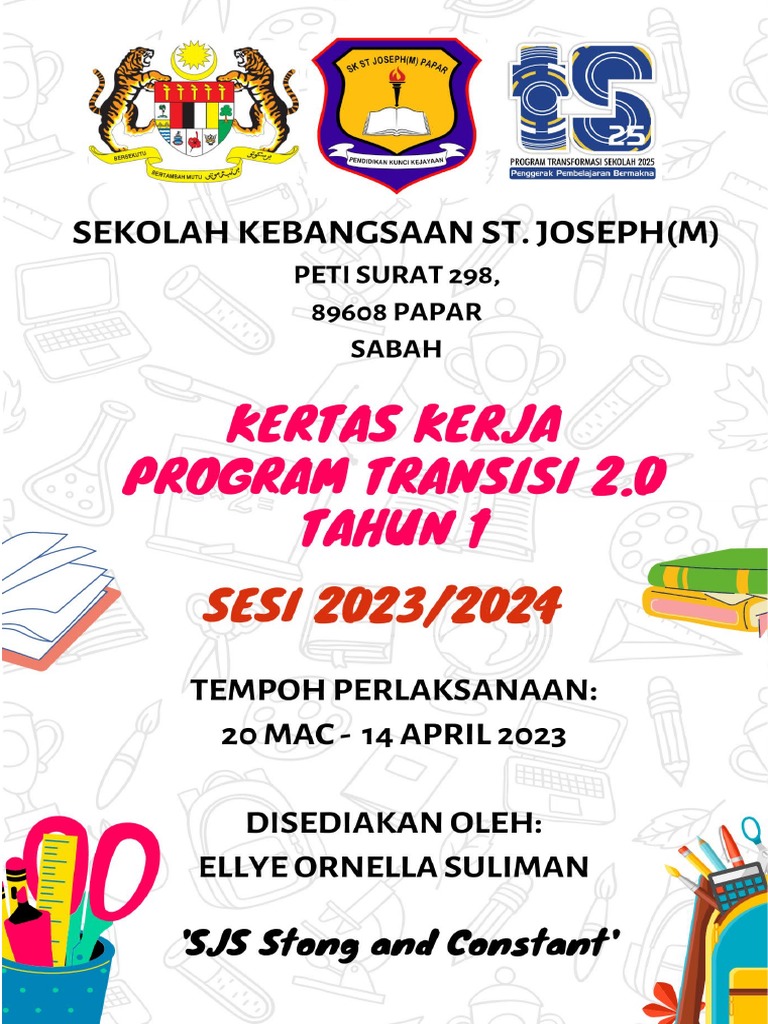 Kertas Kerja Program Transisi Tahun 1 2023-2024 | PDF