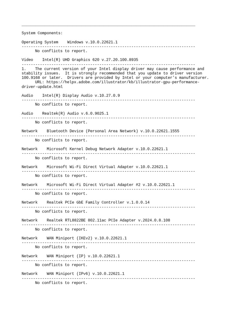 System Compatibility Report | Download Free PDF | Device Driver | Computer Hardware