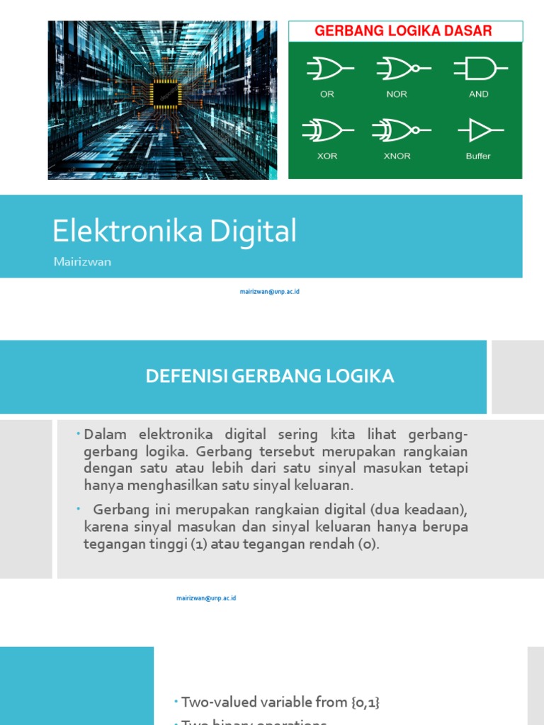 Chapter 3. Gerbang Logika Dasar | PDF