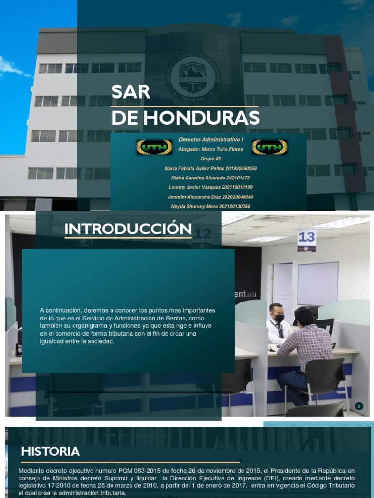 SAR de Honduras: Derecho Administrativo I | PDF | Impuesto sobre la renta | Evasión de impuestos