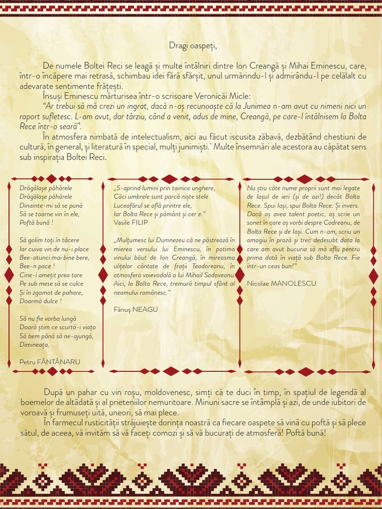 Meniu Bolta Rece Final Compressed | PDF