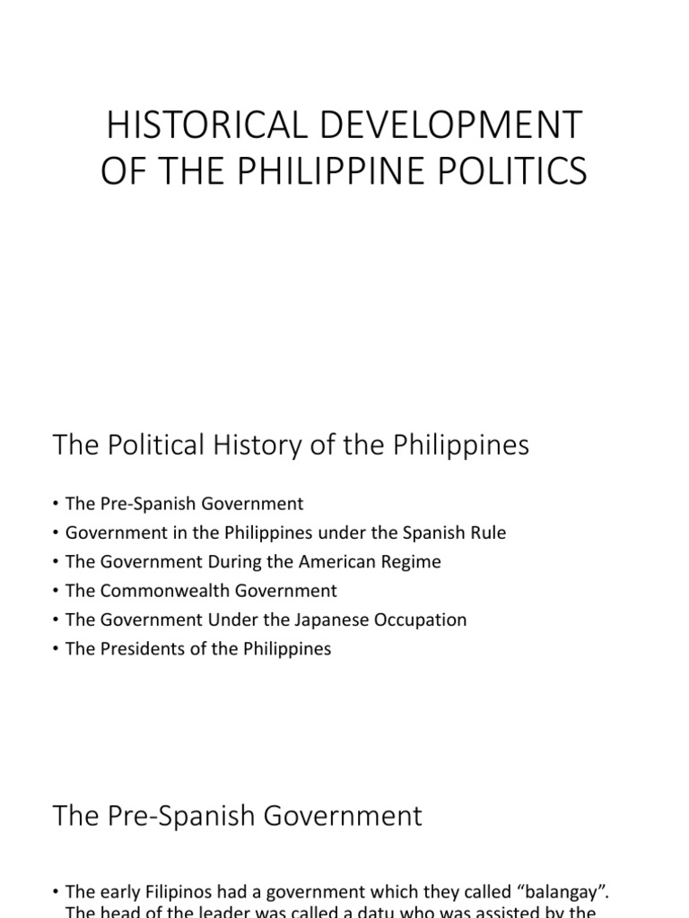 Philippine Political History Overview | PDF