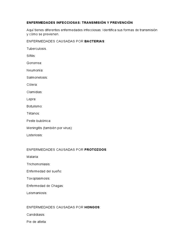 Enfermedades Infecciosas | PDF Enfermedades Infecciosas | PDF