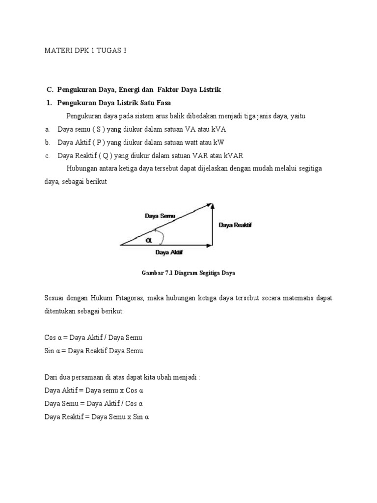 X - DPK1 - Materi3 TGS 3 | PDF