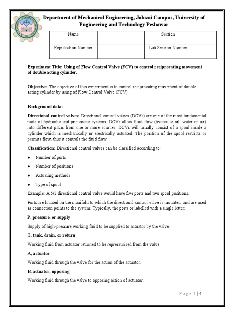 Lab 8 | PDF | Valve | Gases
