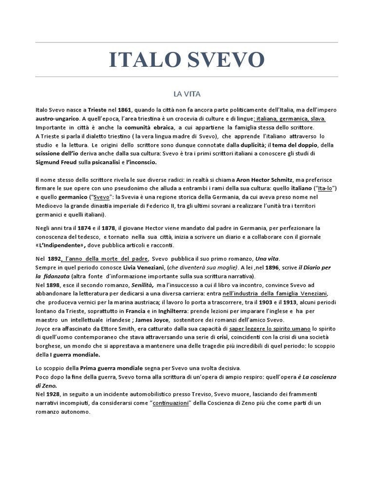 Italo Svevo | PDF