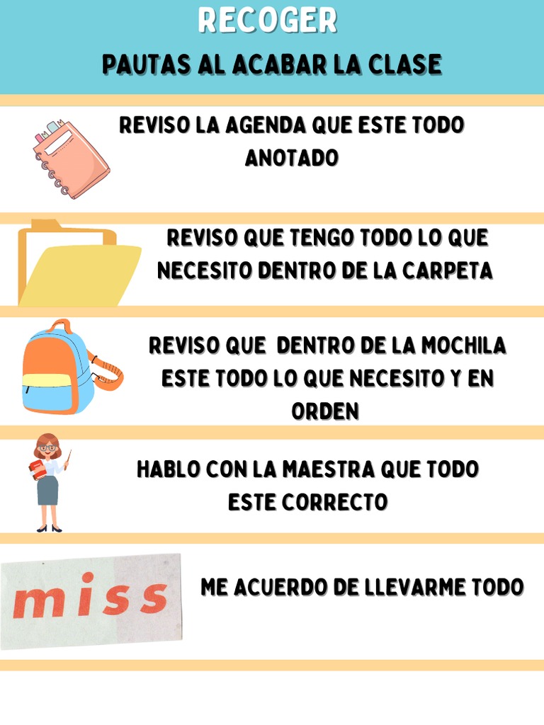 Pautas para Organizar al Final de Clase | PDF | Religión y espiritualidad