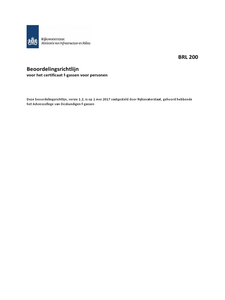 BRL 200 Versie 1 2 Definitief | PDF