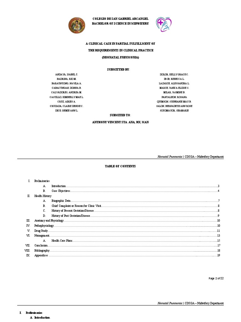 Neonatal Pneumonia - Updated | PDF | Lung | Pneumonia