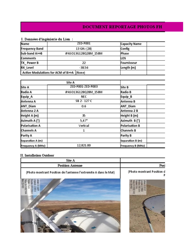 Rapport Installation FH ZED-P001 | PDF | Conducteur (électricité ...