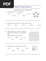 Standard 1 Mathematics 100 Questions | PDF | Shape | Rectangle