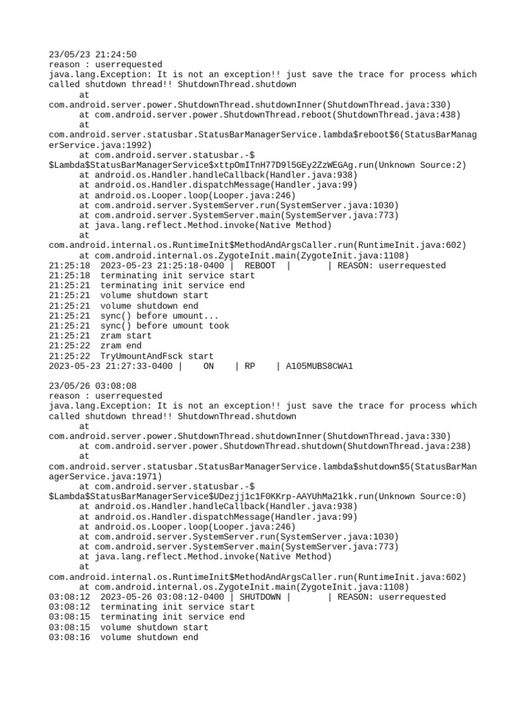 Power Off Reset Reason Pdf Java Programming Language Computer Related Introductions
