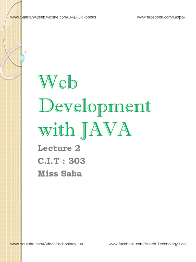 Lecture 2 Web | PDF Lecture 2 Web | PDF