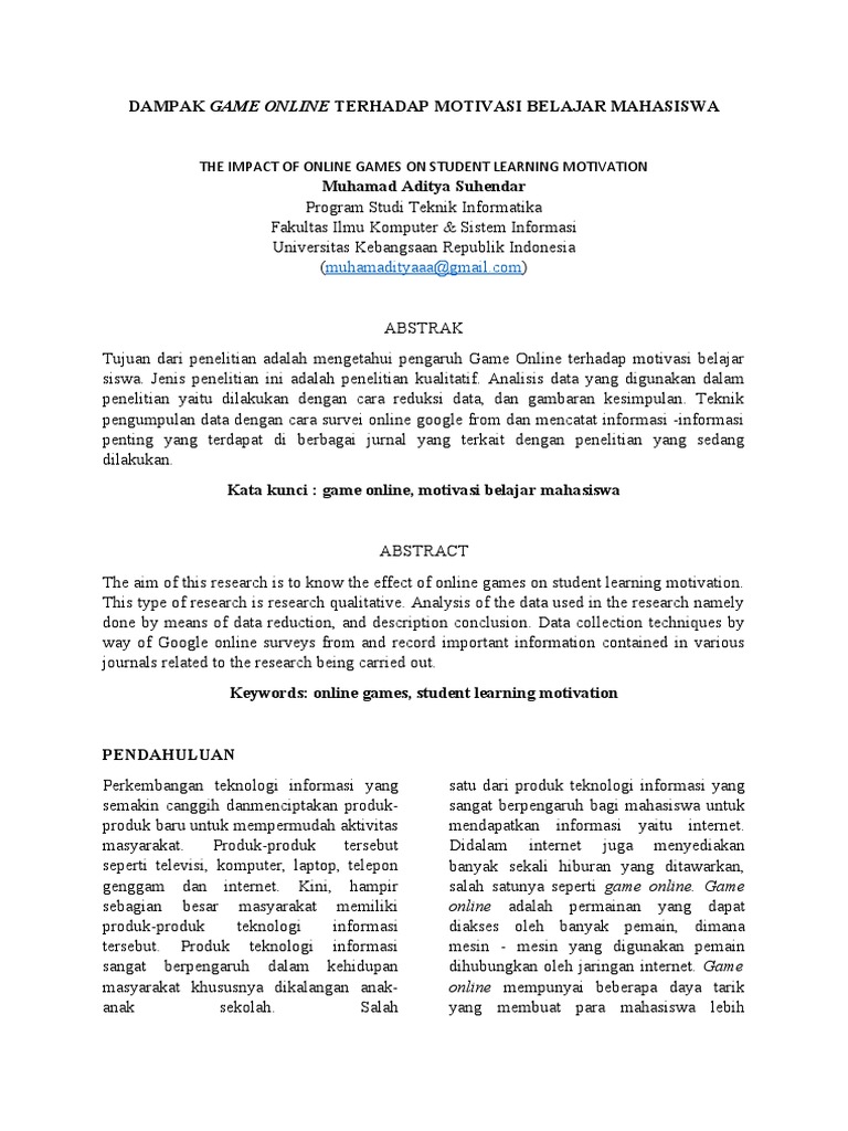 Jurnal Muhamad Aditya Suhendar - 20221310073 | PDF | Karier & Perkembangan
