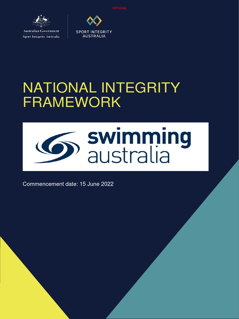 2022 Swimming - Nif National Integrity Framework | PDF | Integrity ...