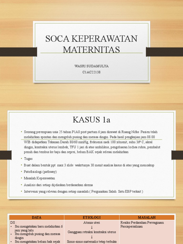 SOCA MATERNITAS WASRI 1.a | PDF