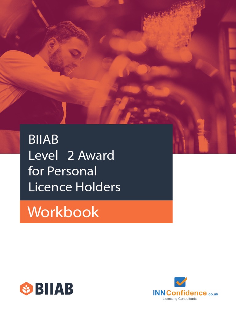 BIIAB (Inn Confidence) Level 2 Award For Personal Licence Holders ...