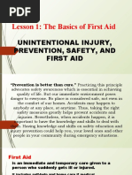 First Aid Emergency Action Principles | PDF | Emergency | Pain