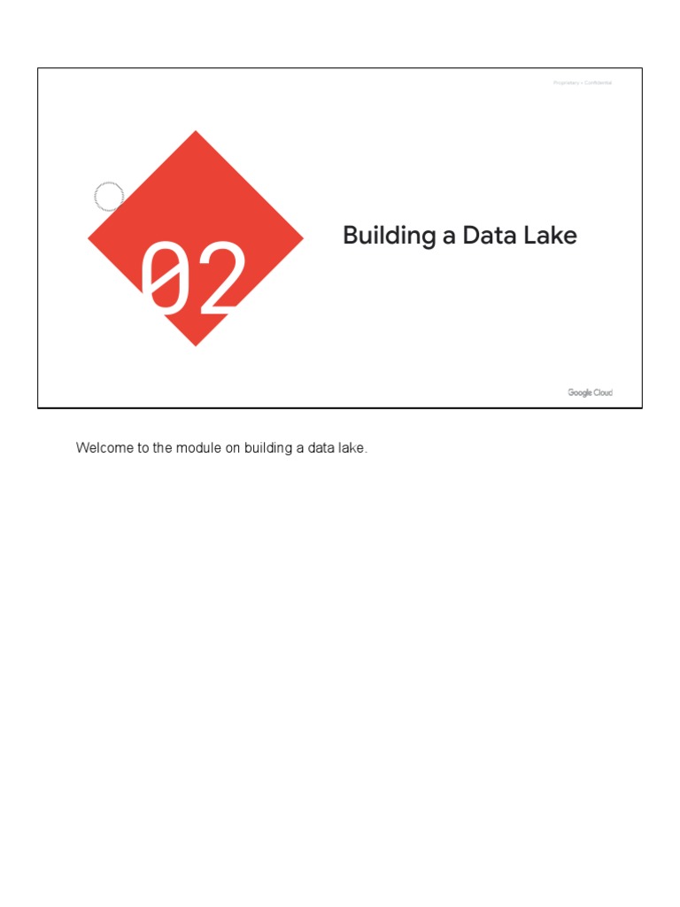 M1.2 Building A Data Lake | PDF
