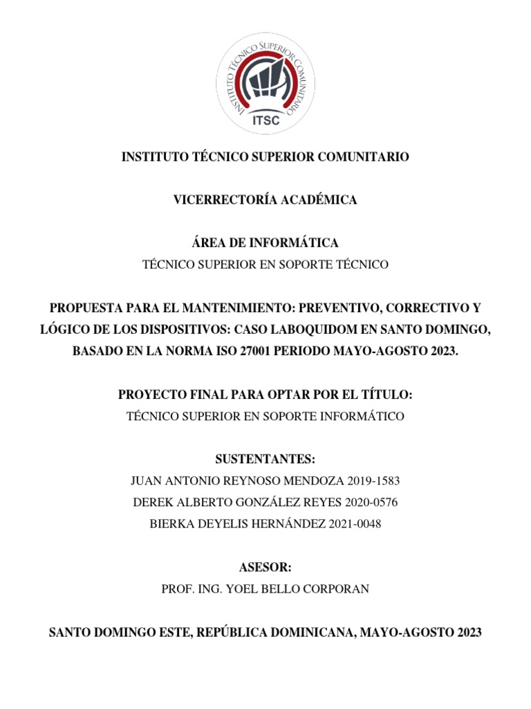 Proyecto Final | PDF | Hardware de la computadora | Software